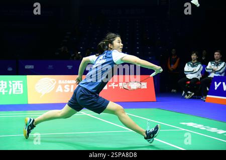 QINGDAO, CHINA - FEBRUARY 14, 2025 - Chinese Taipei players SUNG Shuo ...