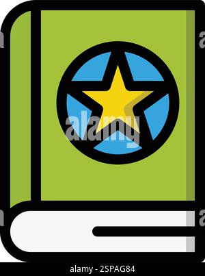 book magic glyph icon vector illustration Stock Vector Image & Art - Alamy