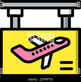 Boarding icon vector, filled flat sign, solid pictogram isolated on ...