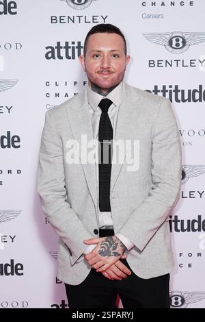 Jaxon Feeley on the red carpet ahead of Attitude 101, at The Rosewood London. Picture date ...
