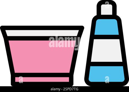 Hair dye Vector Icon Design Illustration Stock Vector Image & Art - Alamy