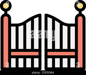 Gateway icon vector, filled flat sign, solid pictogram isolated on ...