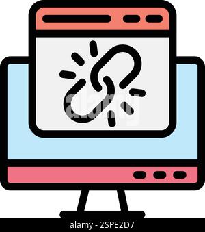 Linked icon design vector Stock Vector Image & Art - Alamy