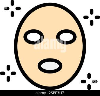 Face Mask icon vector, filled flat sign, solid pictogram isolated on ...