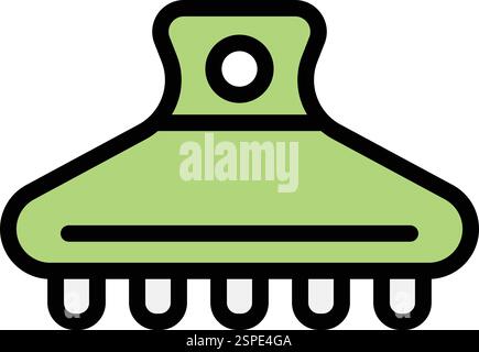 Hair clamp Vector Icon Design Illustration Stock Vector Image & Art - Alamy
