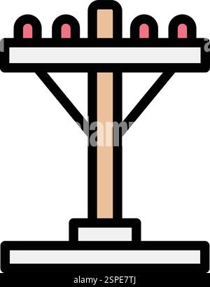 electric pole icon vector illustration symbol design Stock Vector Image ...