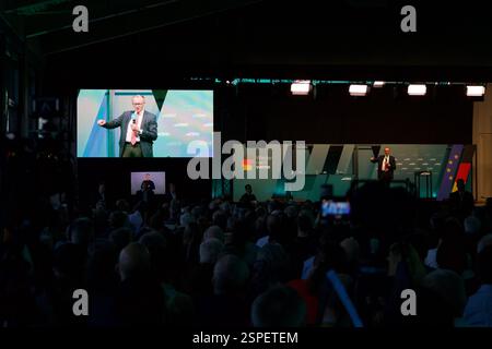 Stromberg, Germany. February 07, 2025. Friedrich Merz, chancellor ...