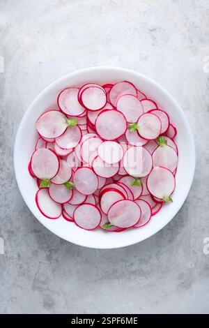 Radish on a plate. The concept of healthy eating Stock Photo - Alamy