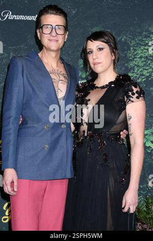 Ashley Lyle, left, and Bart Nickerson pose together at an FYC event for ...