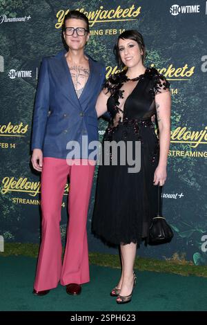 Ashley Lyle, left, and Bart Nickerson pose together at an FYC event for the third season of the ...