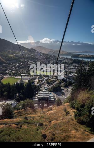 Queenstown, January 29th 2025: Skyline Queenstown gondola Stock Photo ...
