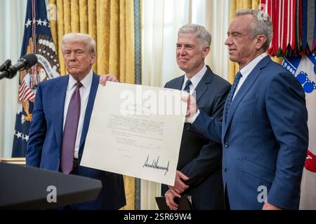 Health and Human Services Secretary Robert F. Kennedy Jr., from left ...