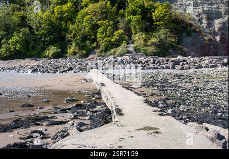 Beach Foreshore at Penarth South Wales UK - East side of Pier towards ...