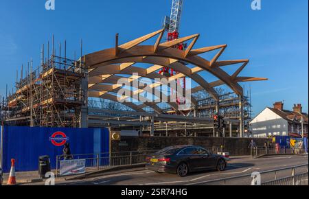 Colindale tube station under construction, Colindale, Greater London ...