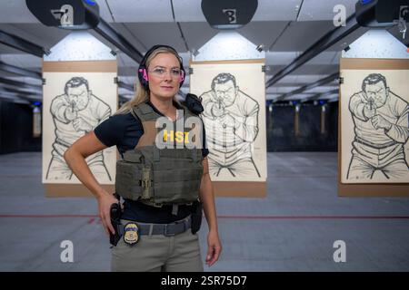 Female HSI agents on the firing range Stock Photo - Alamy