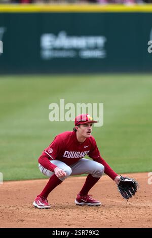 February 14, 2025: Washington State first baseman Jack Weise (24 ...