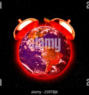 Climate clock, conceptual illustration Stock Photo - Alamy