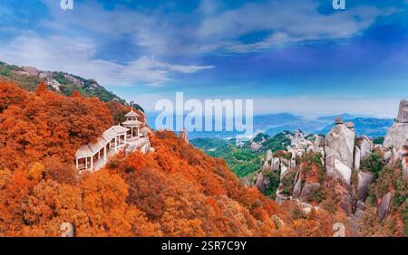 Natural scenery of Taimu Mountain in Ningde, Fujian Province, China ...
