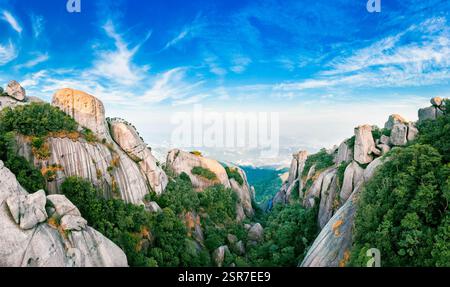 Aerial photography of Taimu Mountain in Ningde City, Fujian Province ...