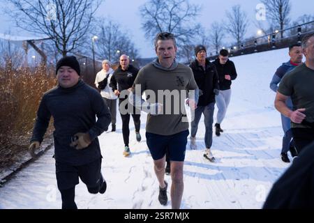 Secretary of Defense Pete Hegseth participates in an Honor Cordon for ...