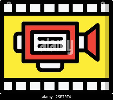 Reel icon vector, filled flat sign, solid pictogram isolated on white ...