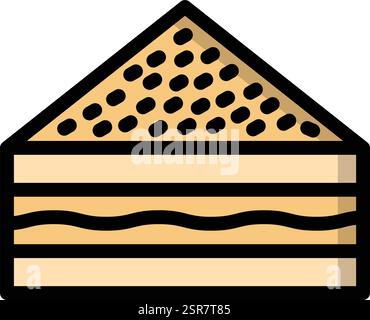 Sandwich icon vector, filled flat sign, solid pictogram isolated on ...