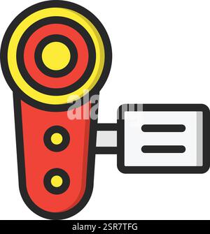 handycam icon illustration symbol. Line vector. Isolate on white ...