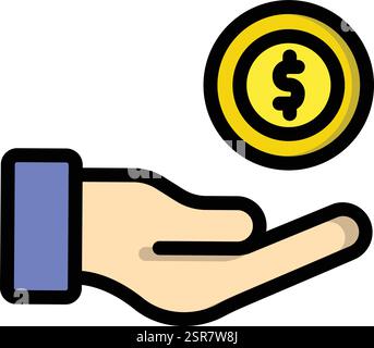 Coin vector icon. Modern vector illustration concepts. Easy to edit and ...