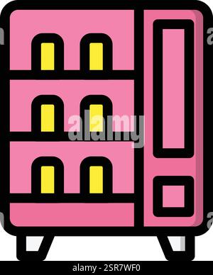 Vending Machine icon vector, filled flat sign, solid pictogram isolated ...