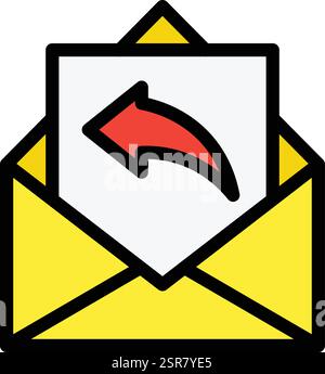 Reply all icon logo sign vector outline in black and white color Stock ...