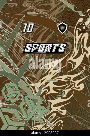 Sports Jersey Design Modern Athletic Wear Soccer Basketball Football ...