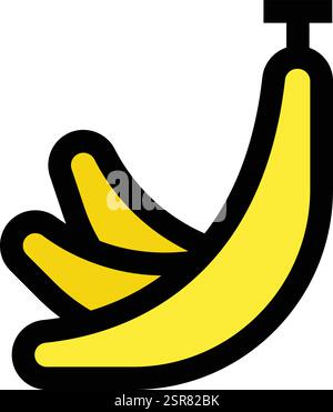 Banana icon vector, filled flat sign, solid pictogram isolated on white ...