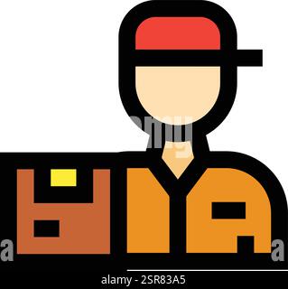 app courier delivery glyph icon vector illustration Stock Vector Image ...