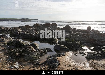 Rock pools at Rhosneigr, Anglesey, North Wales, UK. Taken on 12th ...
