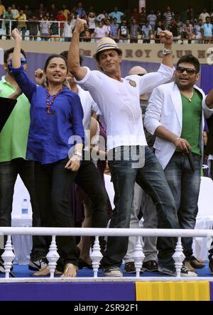 Bollywood actor and Kolkata Knight Riders team owner Shah Rukh Khan ...