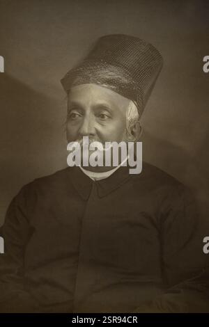 Old vintage photo of parsi man, india, asia Stock Photo - Alamy