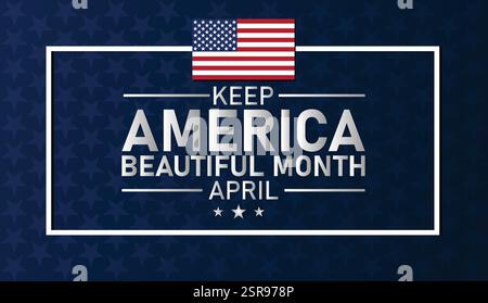 Keep America Beautiful Month wallpaper with shapes and typography ...