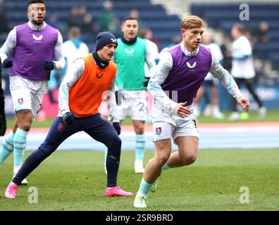 Burnley's Zian Flemming warming up before the Premier League match at ...