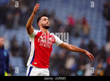 Mikel Merino of Arsenal celebrates after scoring a goal to make it 0-2 ...
