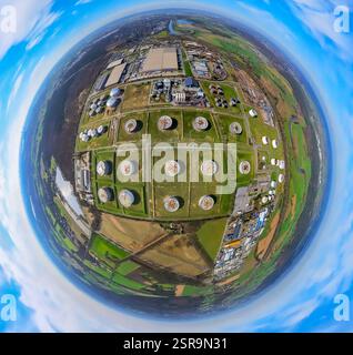 Luftbild, Gewerbegebiet Industrie- und Gewerbepark (IGP Hünxe ...