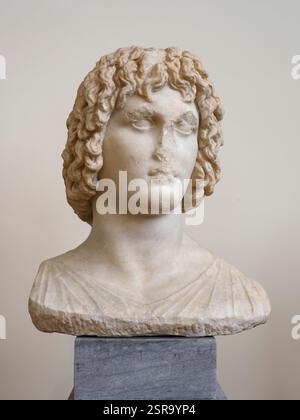 Athens. Greece. Portrait head of Eubouleus / Eubuleus. National ...