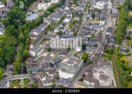 Aerial view, Johannes-Althusius-Gymnasium, district court and police ...