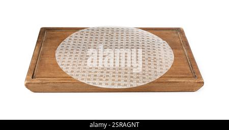 Edible rice paper sheet isolated on white Stock Photo - Alamy