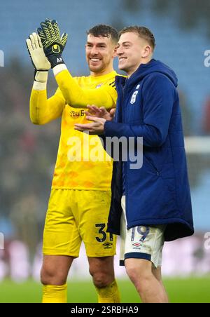 Ipswich Town goalkeeper Alex Palmer (centre) celebrates with team-mates ...