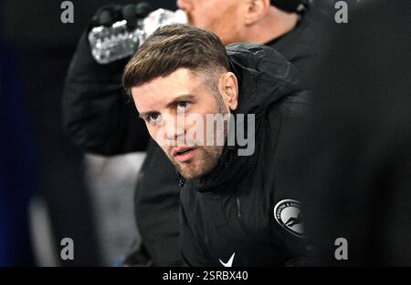 Brighton and Hove Albion manager Fabian Hurzeler celebrates after his ...