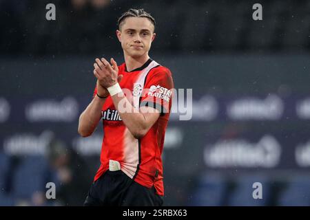Luton Town's Thelo Aasgaard applauds the fans following the Sky Bet ...