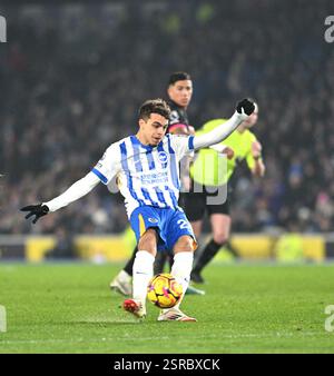 Yasin Ayari of Brighton and Hove Albion during the Manchester City v ...