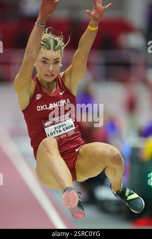 February 14, 2025: Pippi Lotta Enok of Oklahoma approaches the board as ...