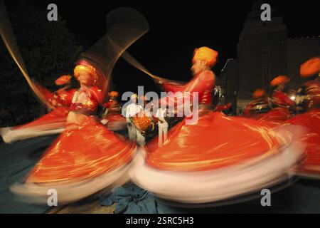 Gair folk dance in Lokarunjan mela, Jodhpur, Rajasthan, India, Asia ...