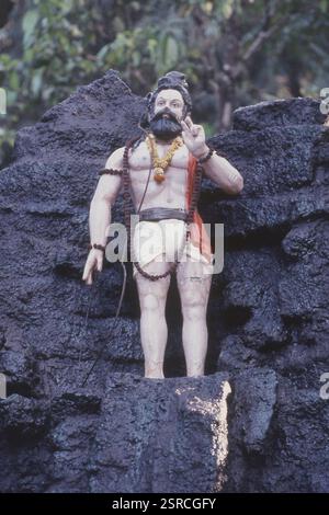 Statue of Lord Parshuram at Ganpatipule, Maharashtra, India Stock Photo ...
